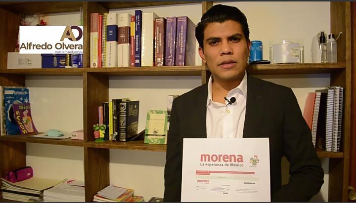 Alfredo Olvera se registra como aspirante a la presidencia de Lagos de Moreno.